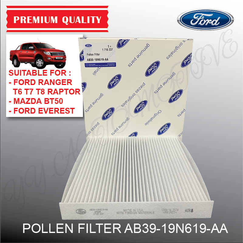 AB39-19N619-A FORD CABIN FILTER RANGER T6 T7 T8 RAPTOR MAZDA BT50 ...