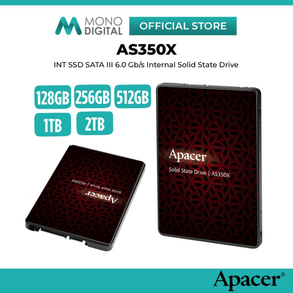 APACER INT SSD AS350X / AS350 2.5" SATA III INTERNAL SOLID STATE DRIVE ...