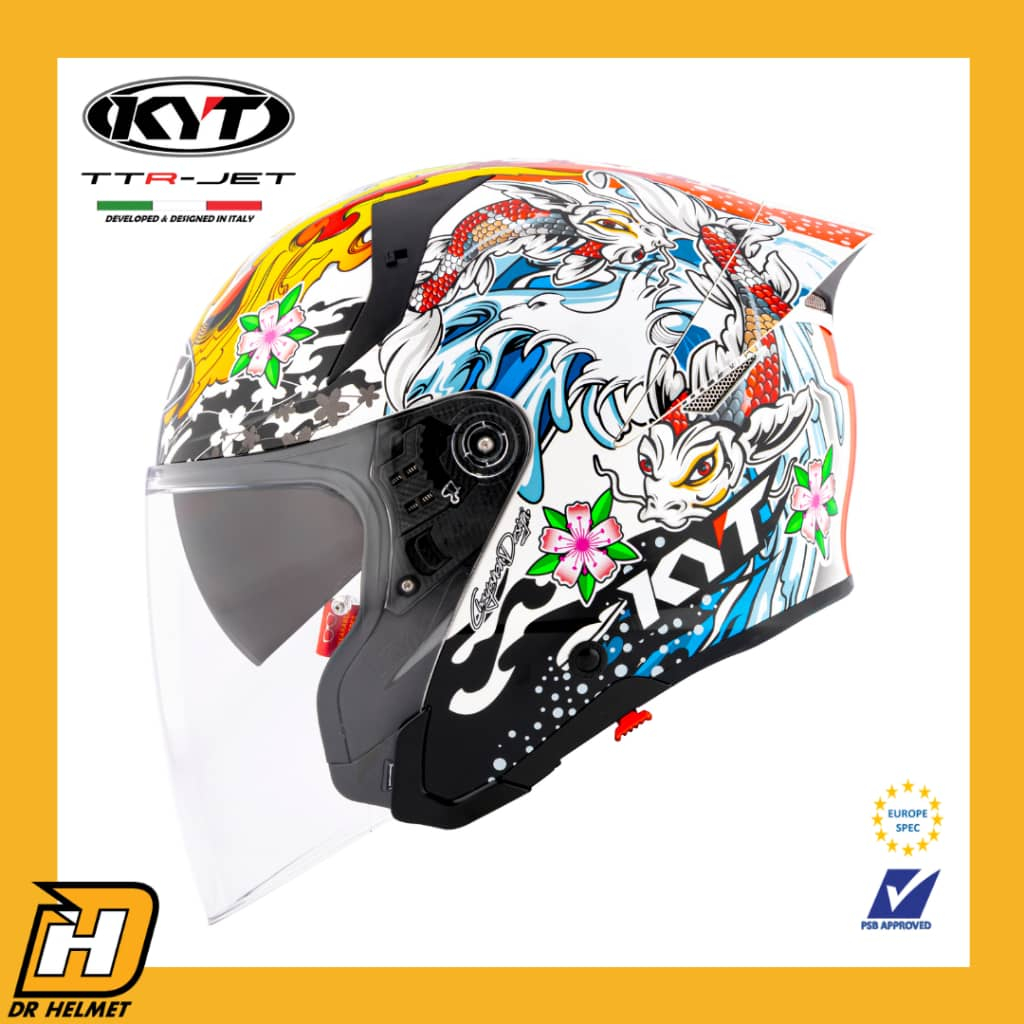 2026 KYT HELMET TTR JET RICCARDO ROSSI / 3 NATION / SUPER KIPS SUSHI ...