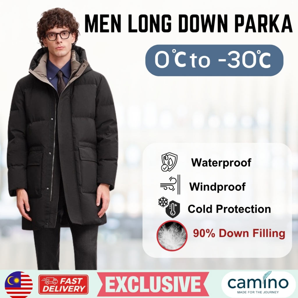 Men Winter Down Jacket Windproof Coat Cold Jacket Men Baju Sejuk Tebal ...