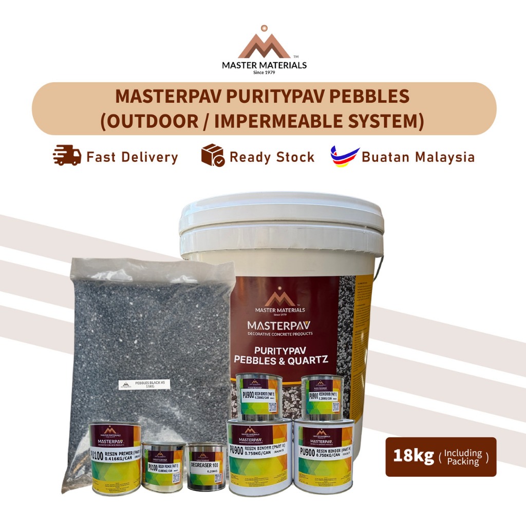 MASTERPAV PURITYPAV Pebbles For Outdoor / Impermeable System | Shopee ...