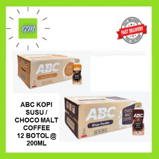 ABC KOPI SUSU / CHOCO MALT COFFEE 12 BOTOL @ 200ML | Shopee Malaysia