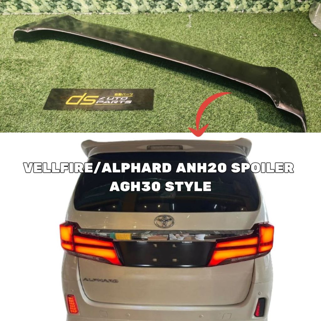 Toyota Alphard Vellfire ANH20 Roof Spoiler AGH30 Style | Shopee Malaysia