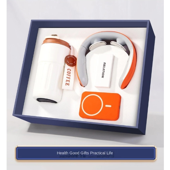 Gift Set Coffee Mug Cervical Massager Gift Box Creative Accompanying ...