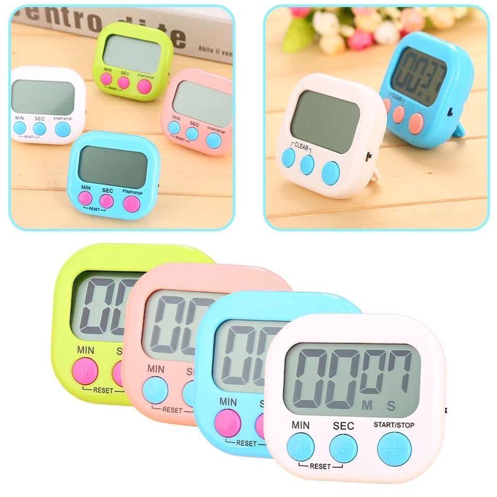 JS-118 Kitchen Timer Electronic Calculator LCD Digital Kitchen Timer ...