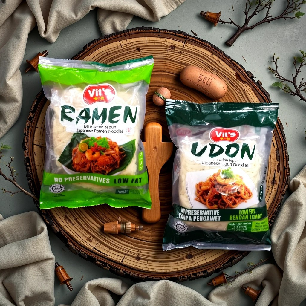 🍜 Vit’s Japanese Ramen & Udon Noodles – 200g | Fresh Pack | No ...