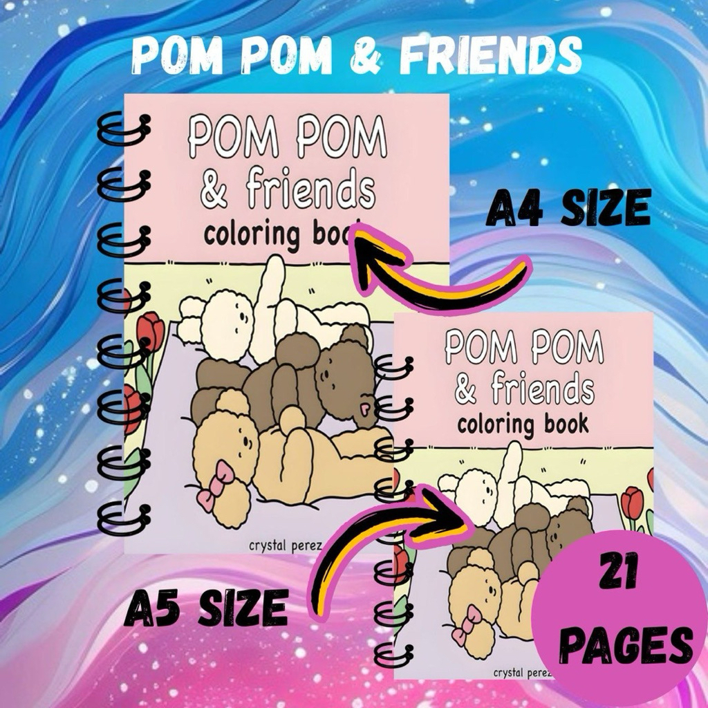 POM POM & FRIENDS – Buku Mewarna Untuk Kanak-Kanak, Remaja & Dewasa ...