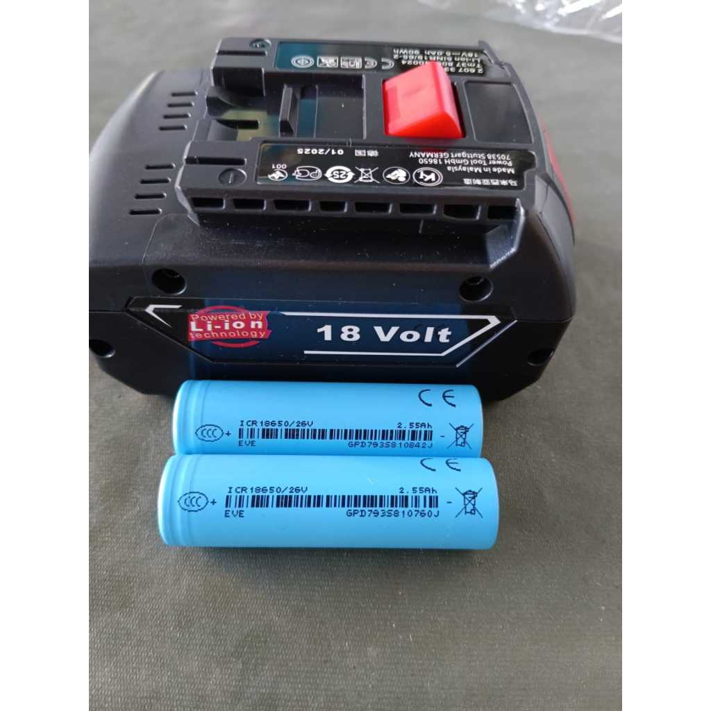Bosch build-in 18V Battery 5.0Ah (high quality rechargeable 2550 mAH ...