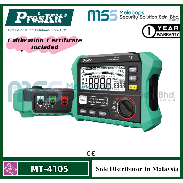 Pro'skit MT-4105 Earth Resistance Tester | Shopee Malaysia