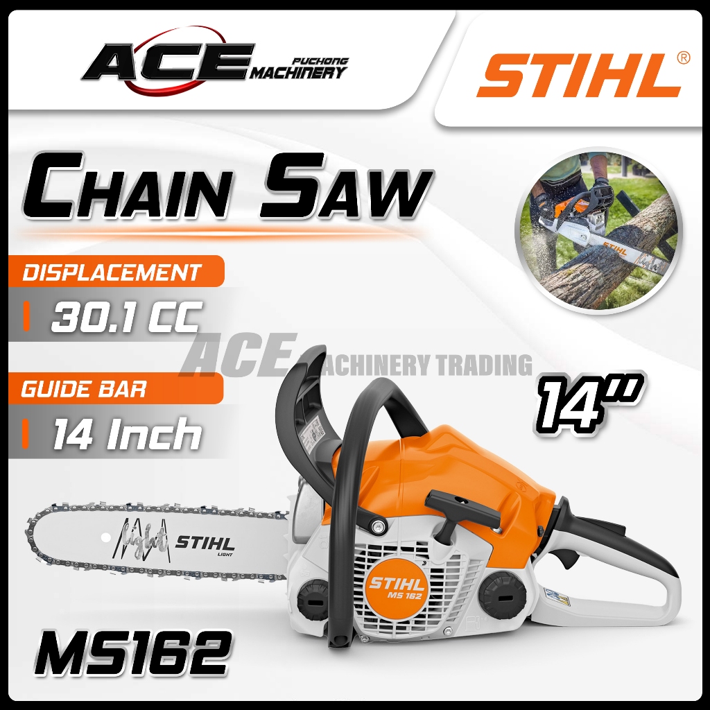 [ 100% ORIGINAL ] New Model STIHL MS162 CHAINSAW WITH 14 " Inch GUIDE ...