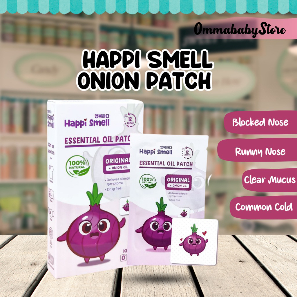 (same day post) Onion Patch Happi Smell essential oil Patch | Shopee ...
