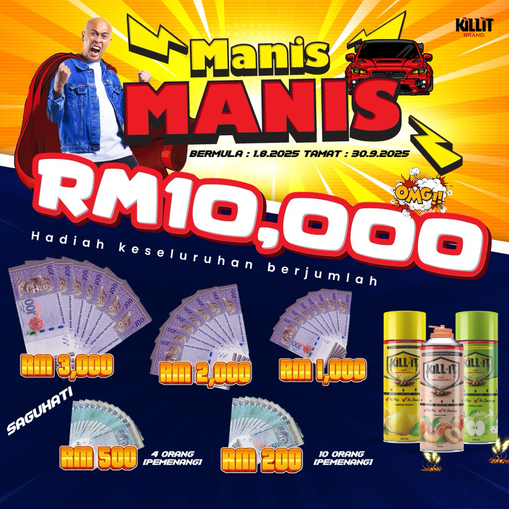 KiLL-iT Fresh Anti-Crawling Insect Spray - Spray Lipas & Serangga Dalam ...