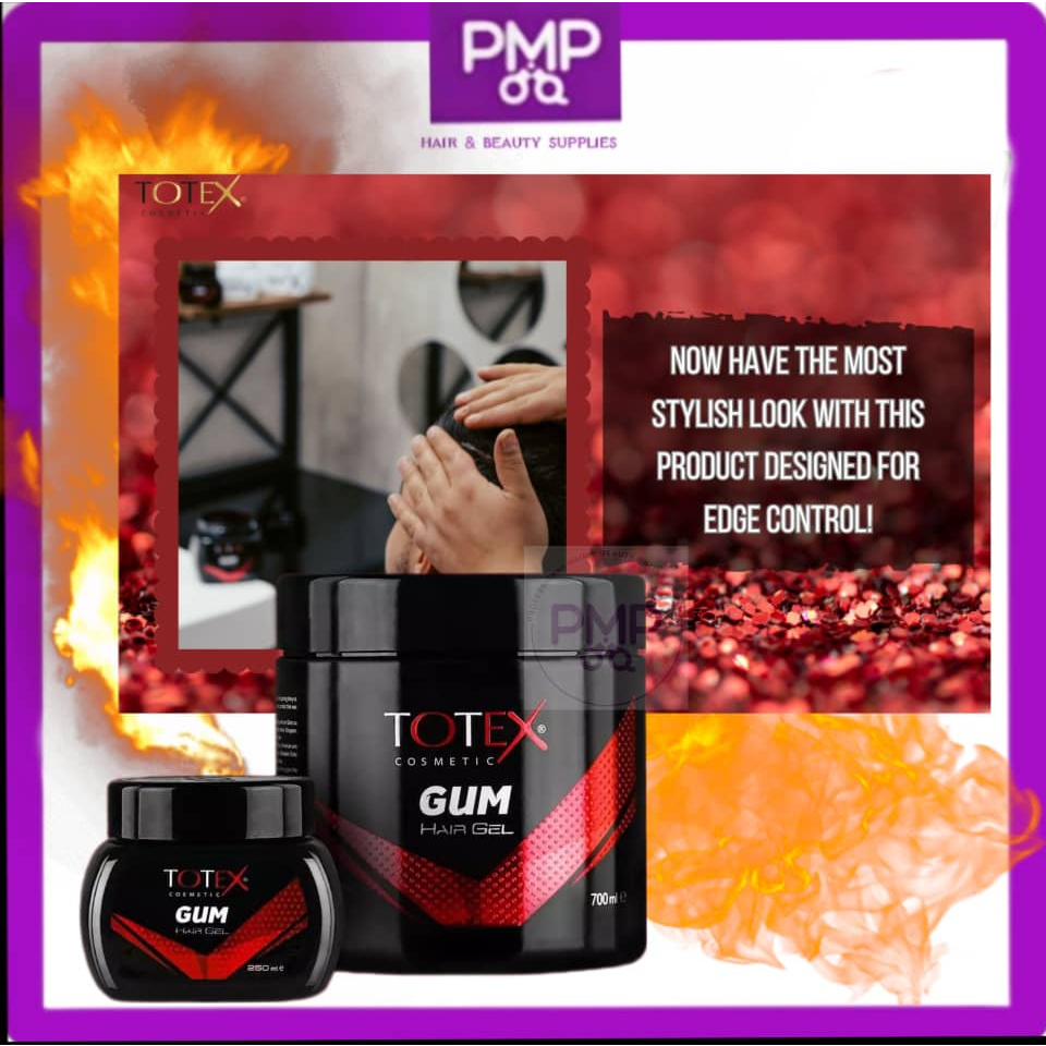 TOTEX HAIR STYLING GUM GEL GUMMY SUPER HOLD EDGE CONTROL RED HAIR GUM ...