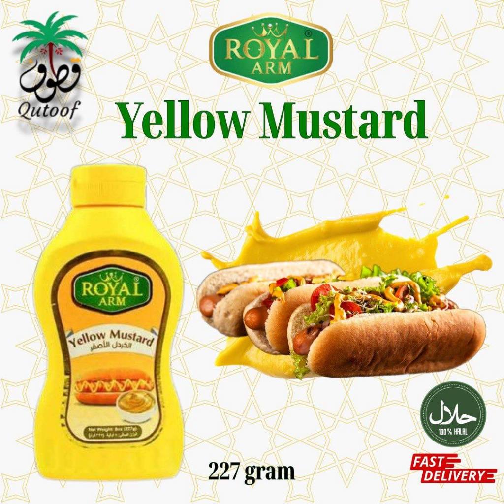 Royal Arm Yellow Mustard Sauce/Premium /Golden Mustard Sauce227g ...