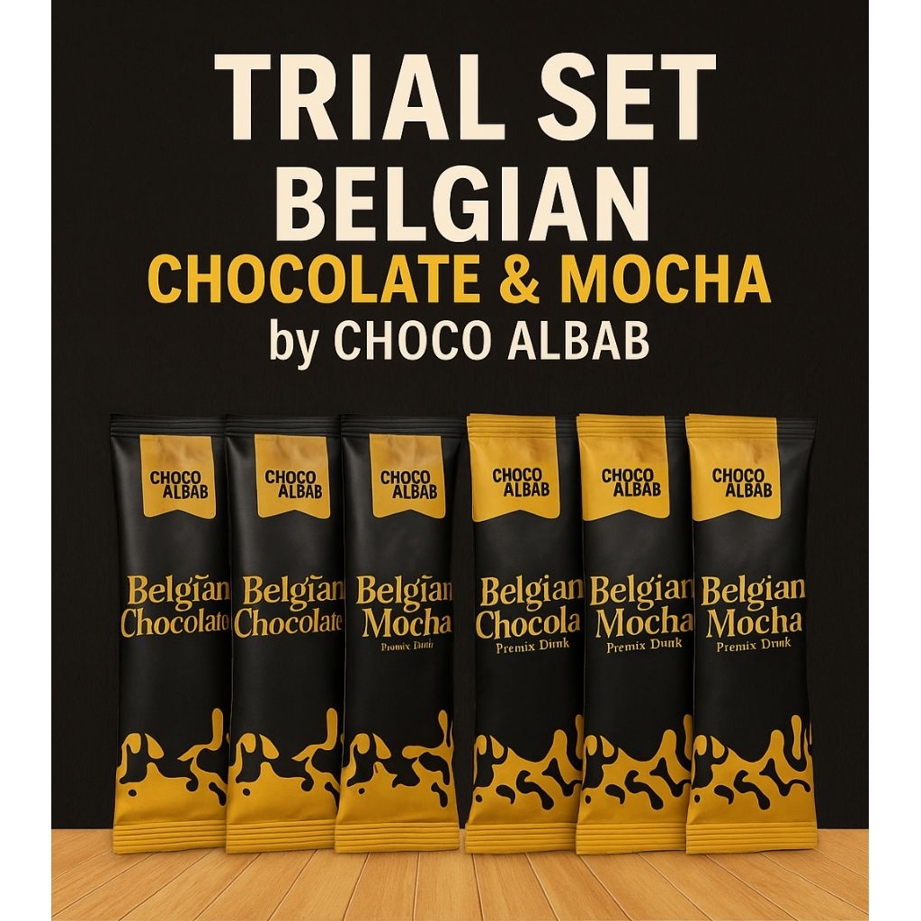 (🔥POST TODAY 🔥) TRIAL SET BELGIAN MOCHA & BELGIAN CHOCOLATE 💯 ORIGINAL | Shopee Malaysia