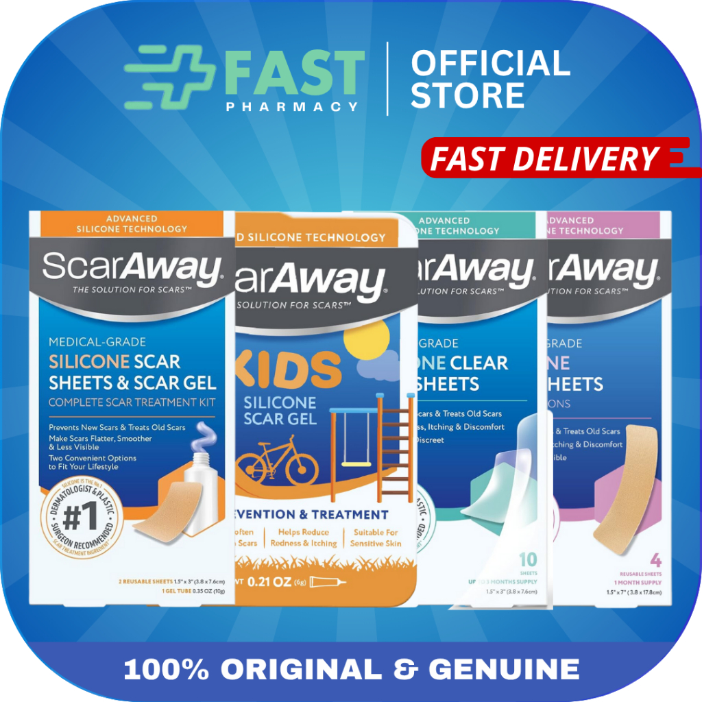 ScarAway Medical Grade Silicone Scar Sheets / Scar Gel / C Sections ...