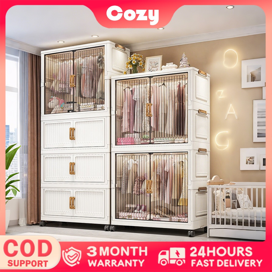 IKEA L60-90cm Wardrobe StorageWith Pulley Almari Baju Multipurpose ...