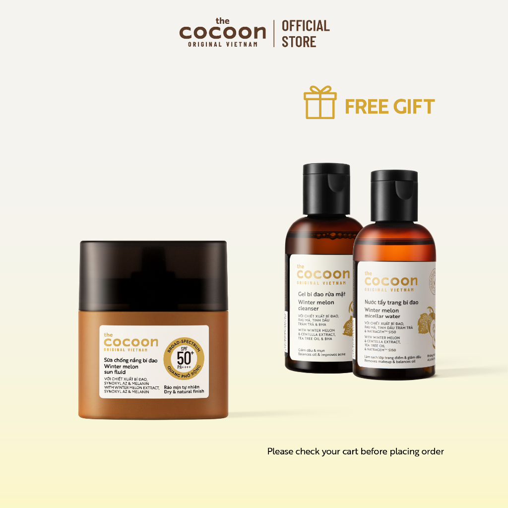 [B1G2| 12PM 7-11.8] COCOON Winter Melon Sun Fluid (15ml) protects the ...