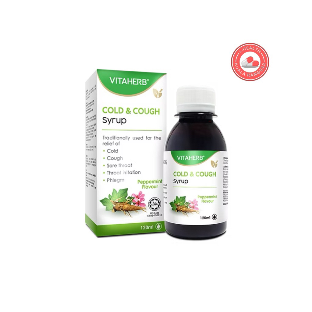 Vitaherb Cold&Cough Syrup 120ml [EXP:02/2026] Cough Syrup Adult ...