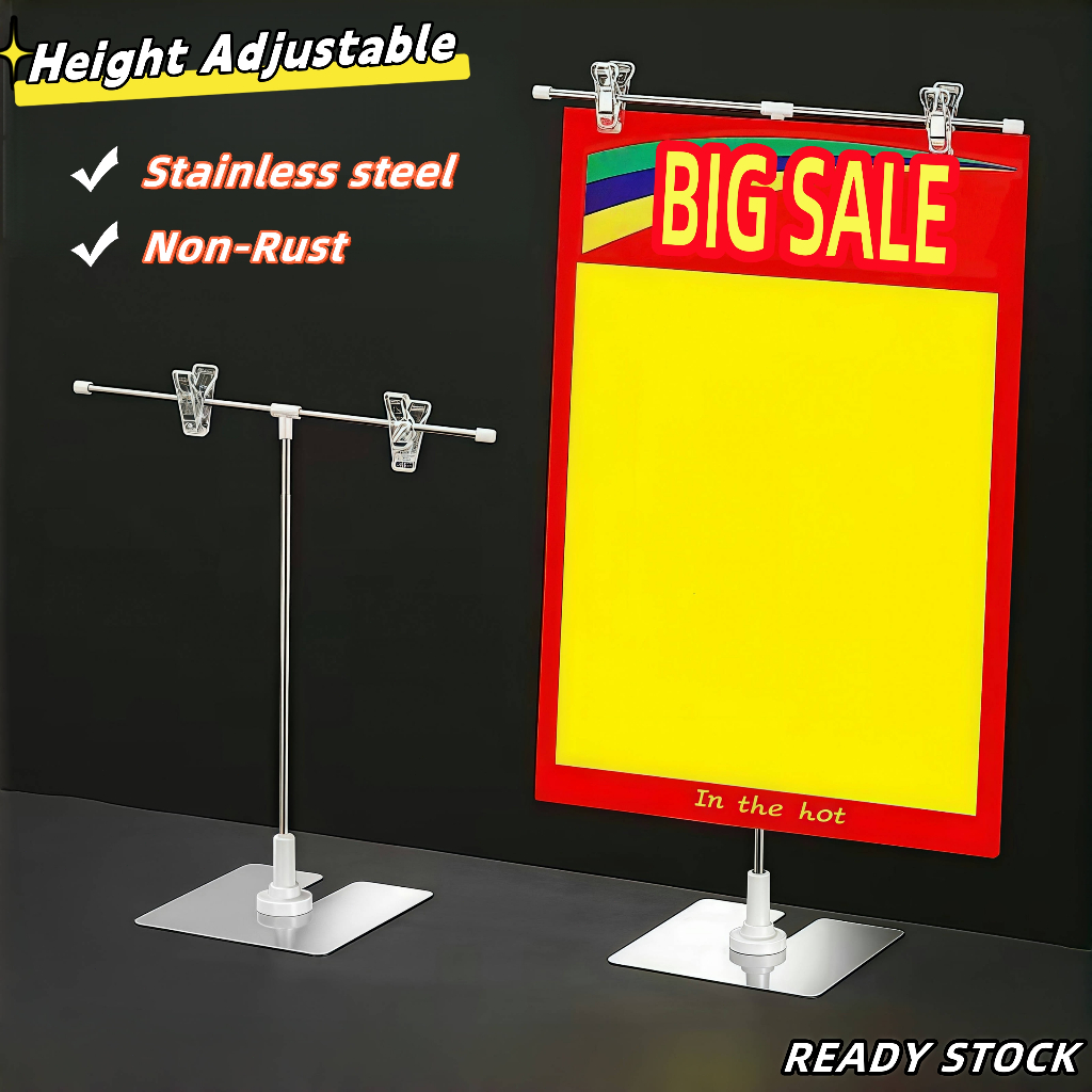 Table Top Price Display T Stand L Stand Poster Banner Small Stand ...