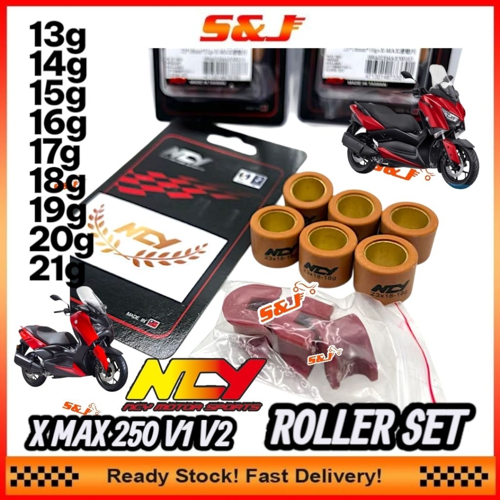 NCY XMAX 250 X-MAX 250 XMAX250 V1 V2 DRIVE ROLLER PULLEY ROLLER WEIGHT ...
