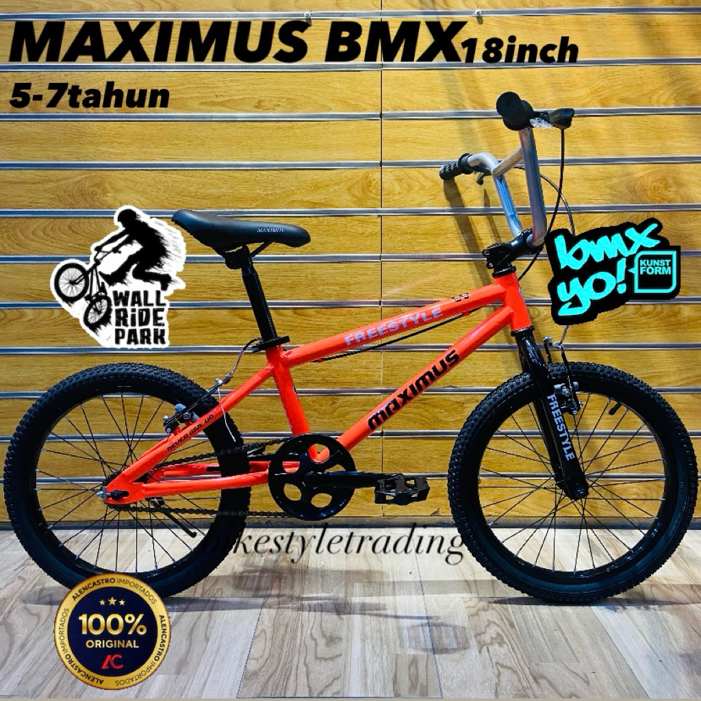 MAXIMUS BMX/Basikal budak saiz 18inch/Basikal budak 5-7tahun/Basikal ...
