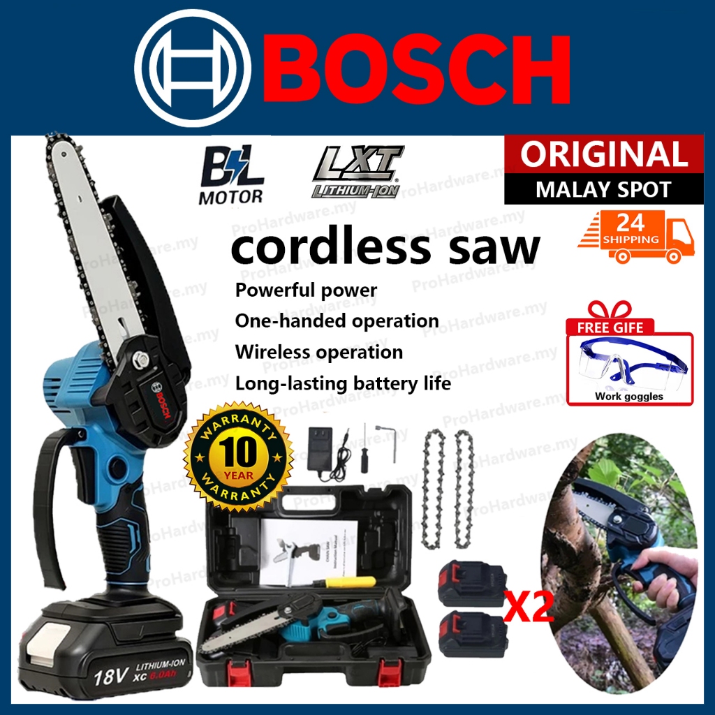 Bosch original chainsaw 6 inch mini cordless chainsaw logging portable ...