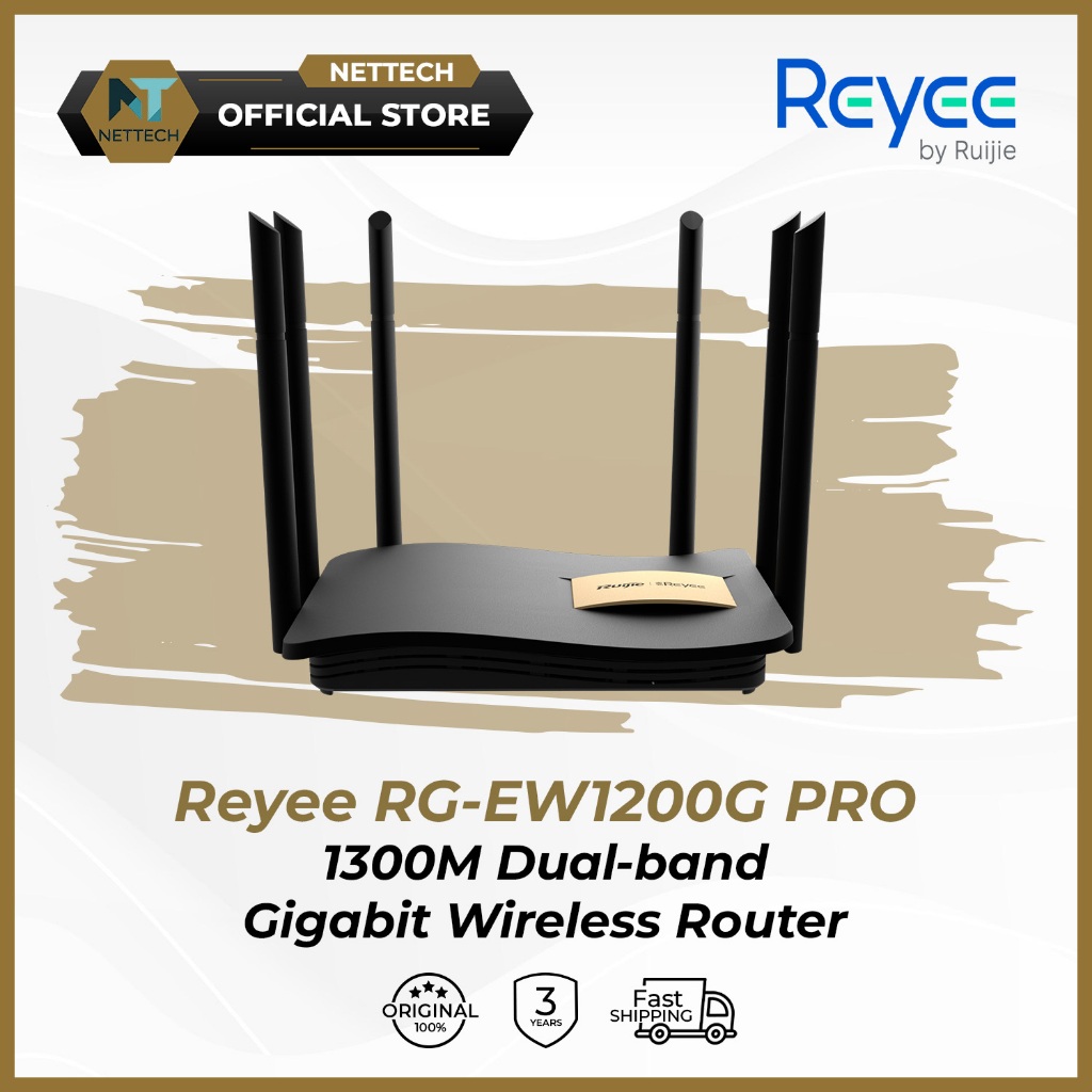 Reyee by Ruijie RG-EW1200G PRO 1300M Dual-band Gigabit Wireless Router ...