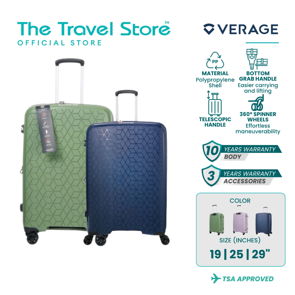 Verage Diamond PP Zipper Trolley Case 19/25/29 VR02-GM18106W luggage bag/travel bag/beg travel ...