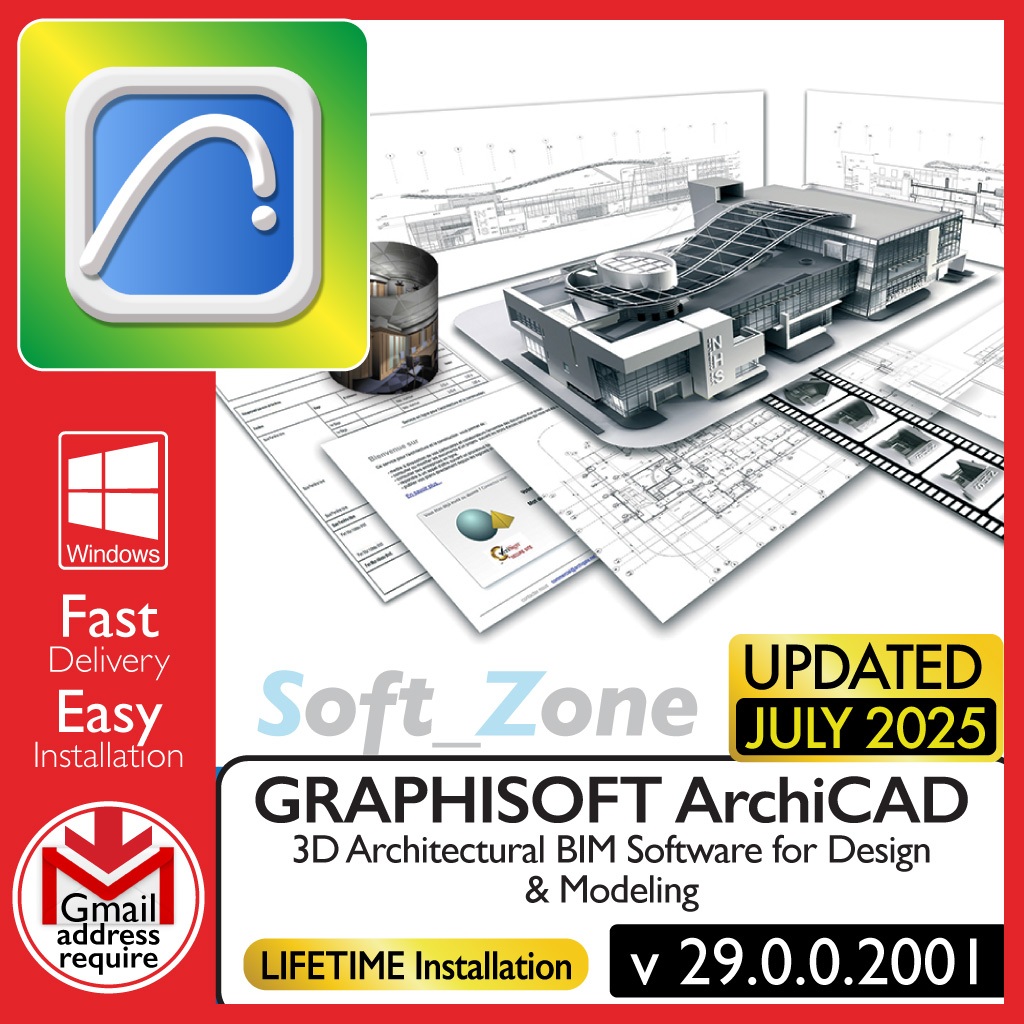 GRAPHISOFT ArchiCAD 29.0.0.2001 - 3D Architectural BIM Software for Design & Modeling | Windows ...