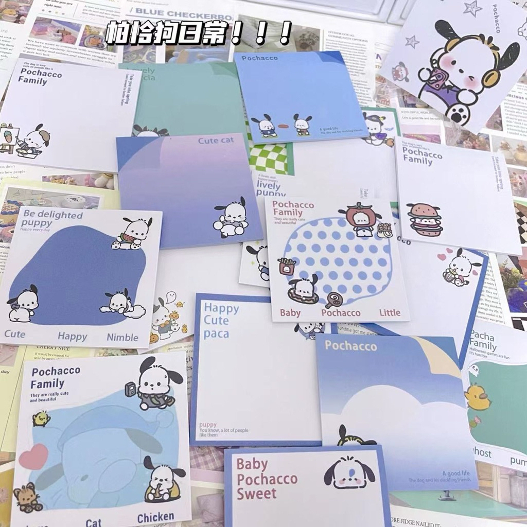 🇲🇾 [1pack/80pages] Nota Lekat Pochacco Comel / 帕恰狗INS便利贴 / Cute ...
