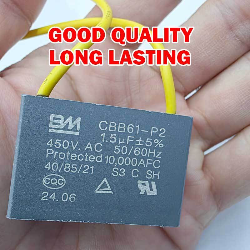 BM 450V Fan Capacitor CBB61-P2 | Ceiling Table Stand Wall Fan Motor ...