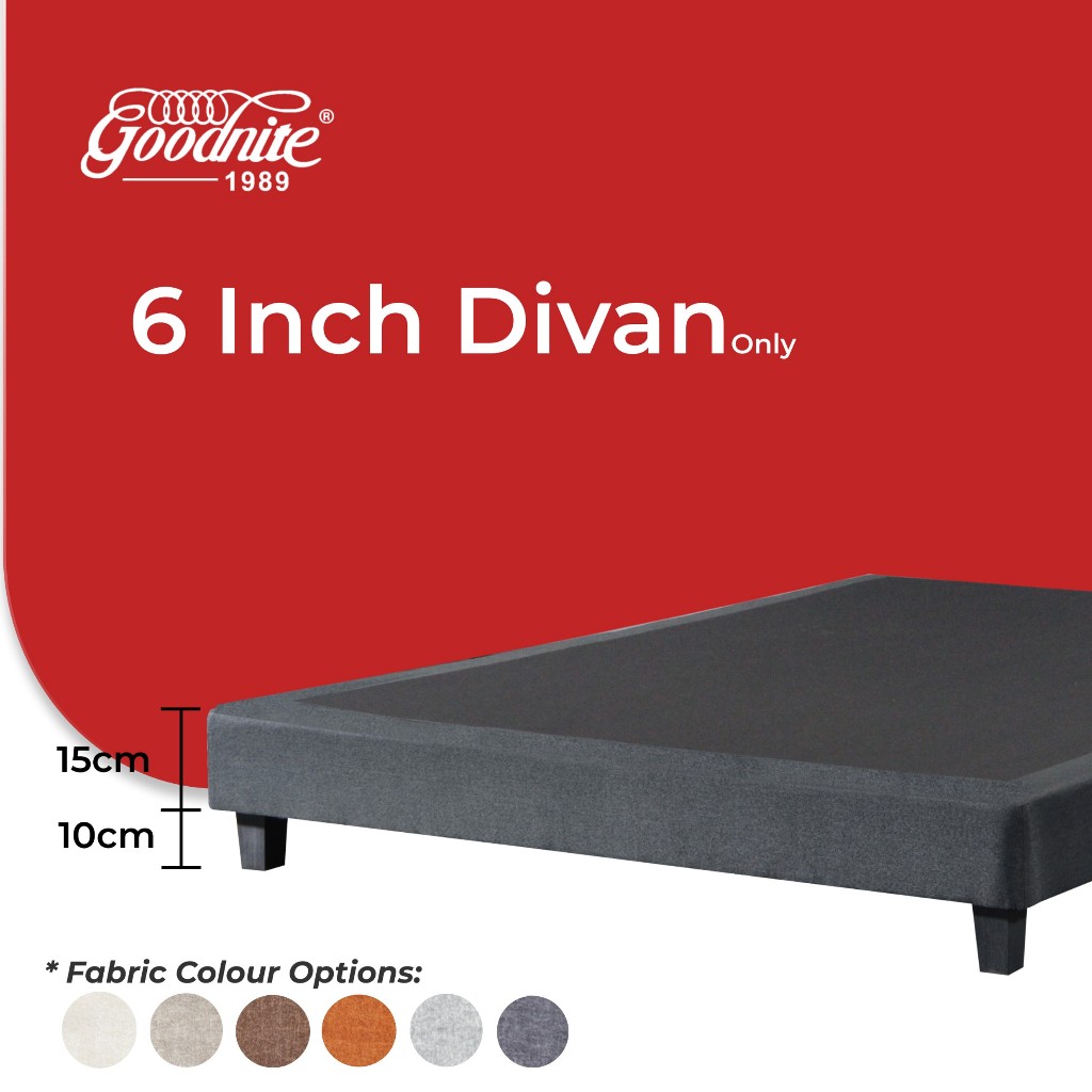 Goodnite 6 inch Divan Only (PVC Leg/ Steel Leg) | Shopee Malaysia