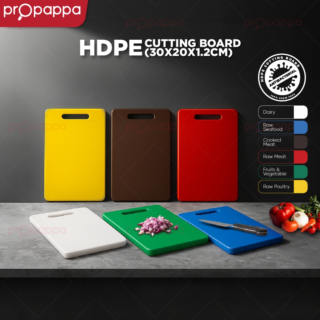 Propappa - HDPE Antibacterial Cutting Board [30x20x1.2cm] | Papan ...