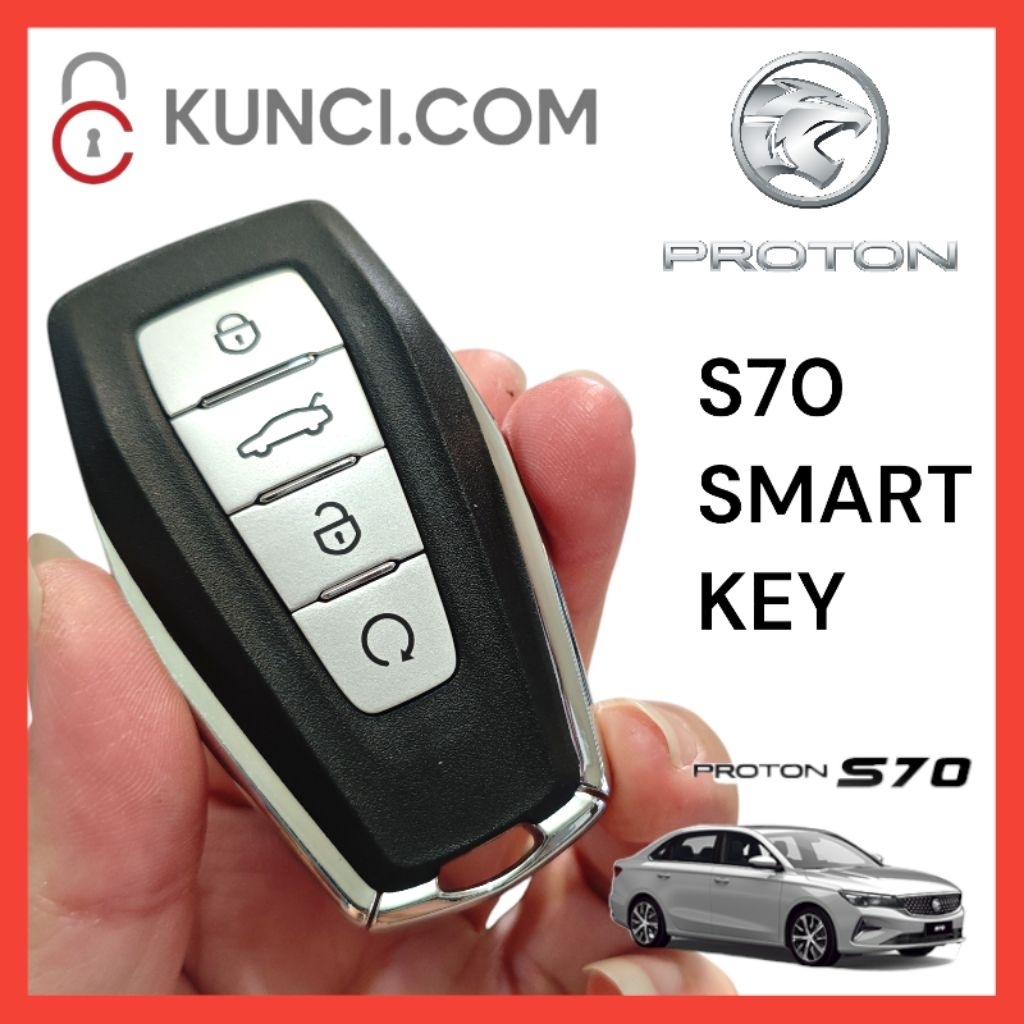 PROTON S70 REMOTE CONTROL SMART KEY | Shopee Malaysia