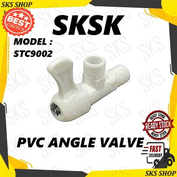 PVC ANGLE VALVE (SKSK PVC PLASTIC STOP VALVE ANGLE VALVE SUDUT INJAP ...