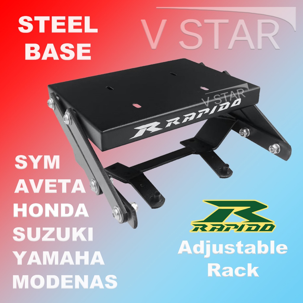 RAPIDO ADJUSTABLE RACK ( STEEL BASE ) GIVI MONORACK - YAMAHA / HONDA ...