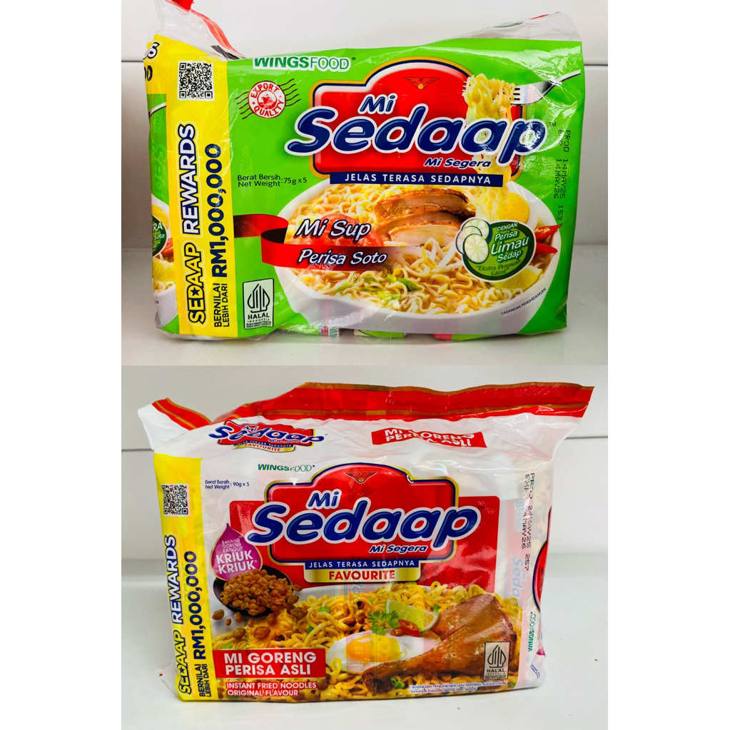 Mi Sedaap Mee Goreng Perisa Asli / Mee Sup Perisa Soto | Shopee Malaysia