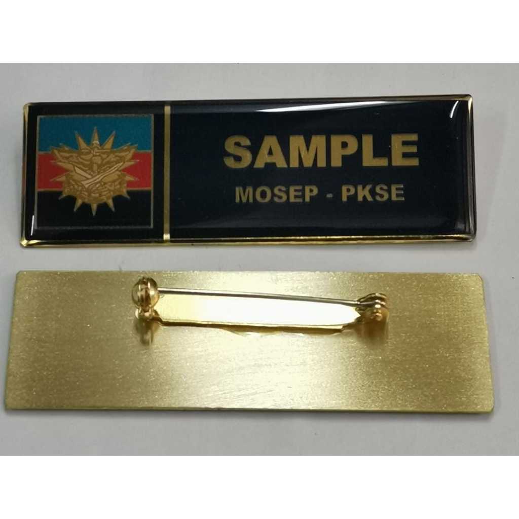 NAME TAG ASKAR TUDM GOLD METERIAL PENGAWAI | Shopee Malaysia