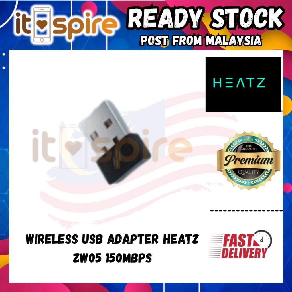 Wireless Usb Adapter Heatz Zw05 150Mbps | Shopee Malaysia
