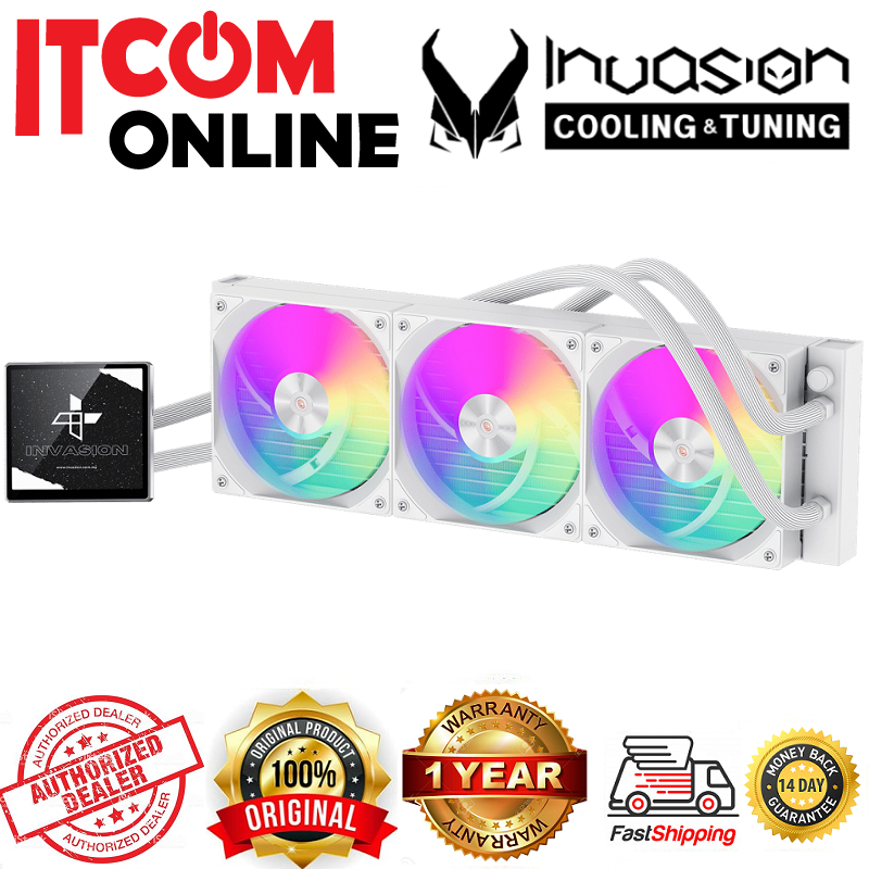 INVASION FROST VISION 240 360 240mm 360mm AIO WATER COOLING BLK/WHT ...