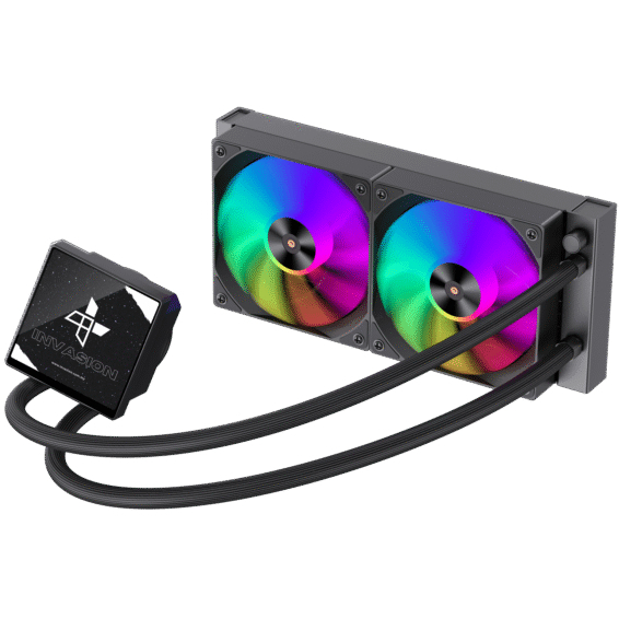 INVASION FROST VISION 240 360 240mm 360mm AIO WATER COOLING BLK/WHT ...