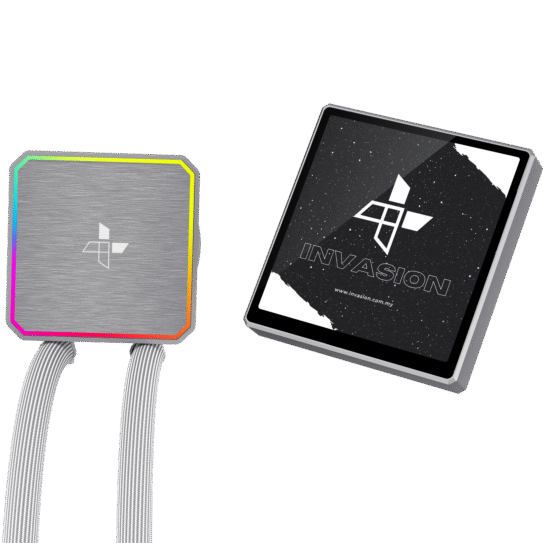 INVASION FROST VISION 240 360 240mm 360mm AIO WATER COOLING BLK/WHT ...
