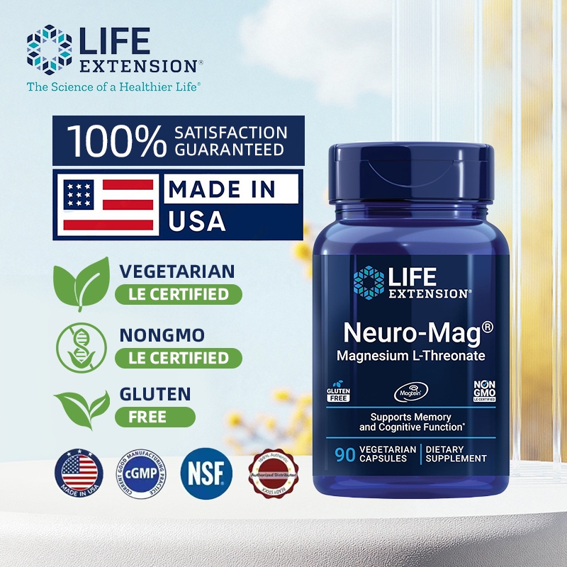 [Life Extension] Neuro-Mag, Magnesium L-Threonate, 90 Vegetarian ...