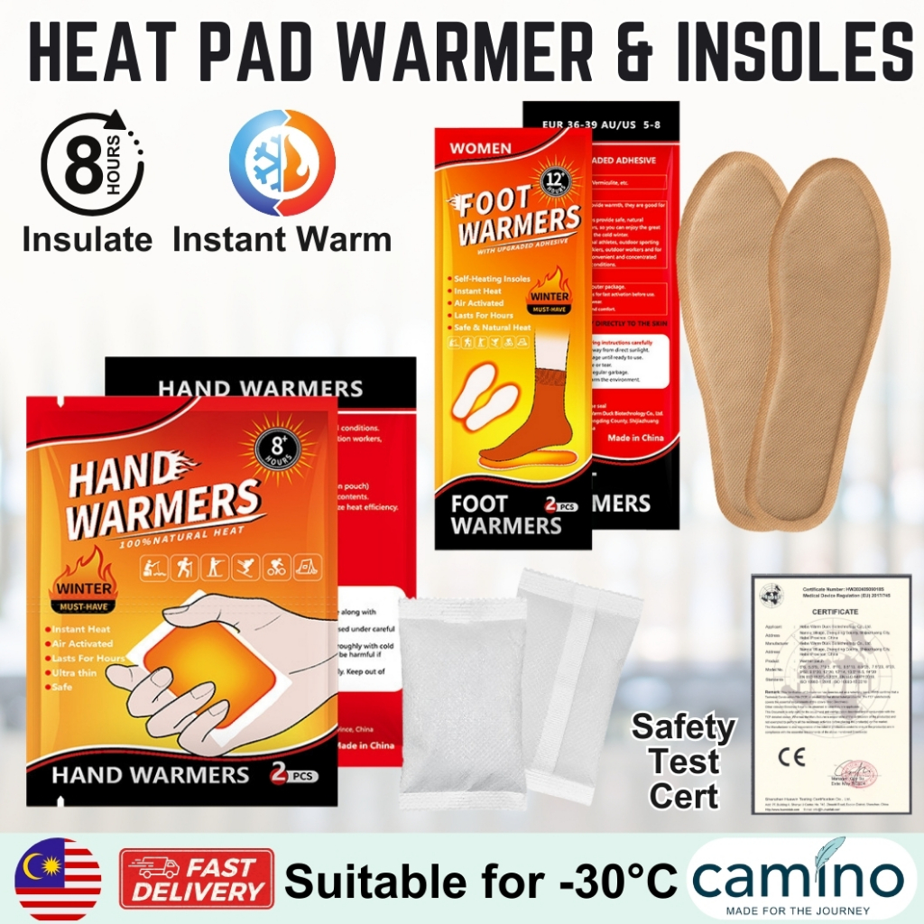 CAMINO Exclusive Winter Heat Pad Last 8Hr Warmer Thermal Heat Pack Hot ...