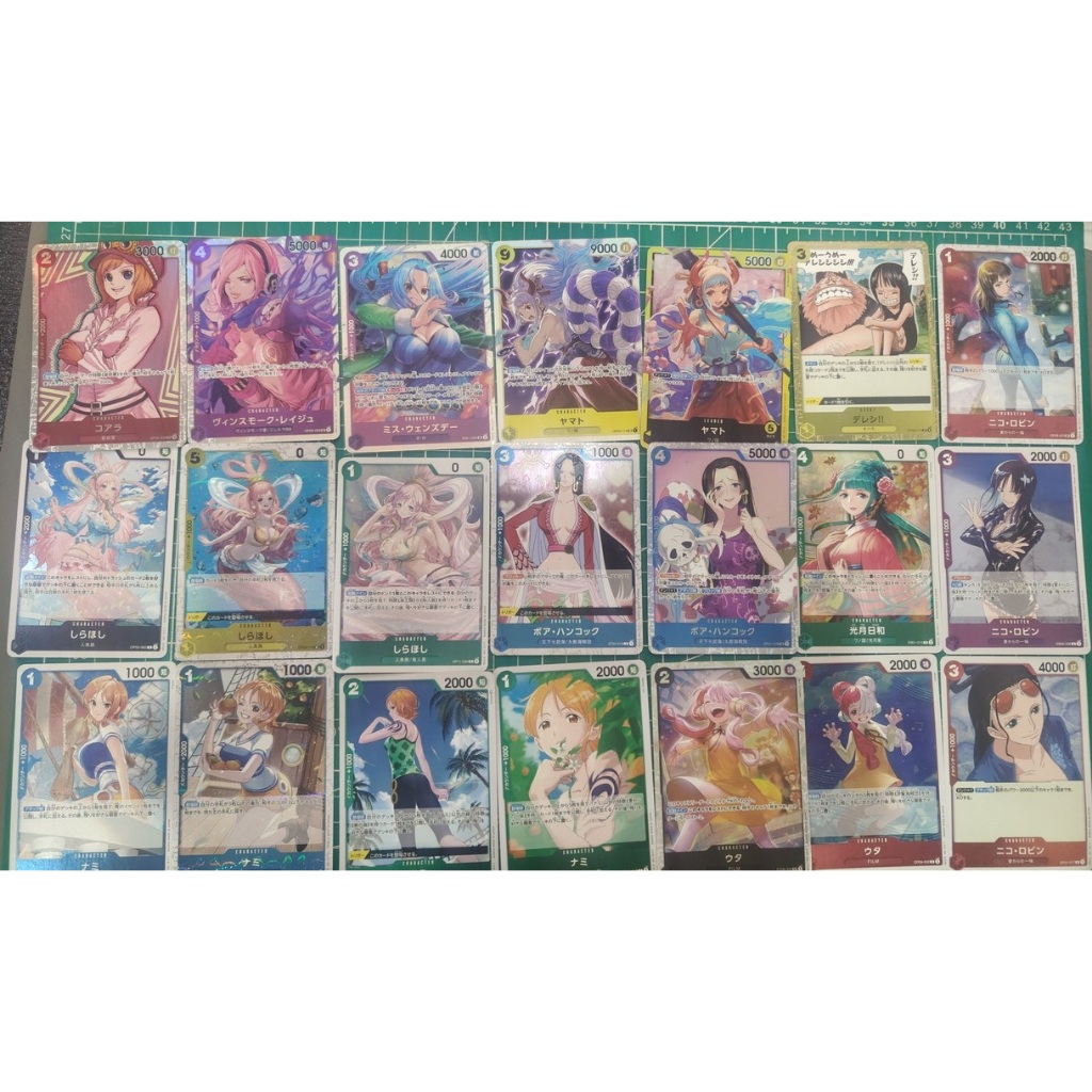 Bandai One Piece Waifu Foil Card Set of 21 – Nami, Robin, Boa Hancock ...