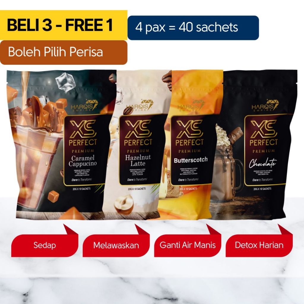 [Buy 3 Free 1] XS Perfect Premium Series Minuman Sedap Detox ...