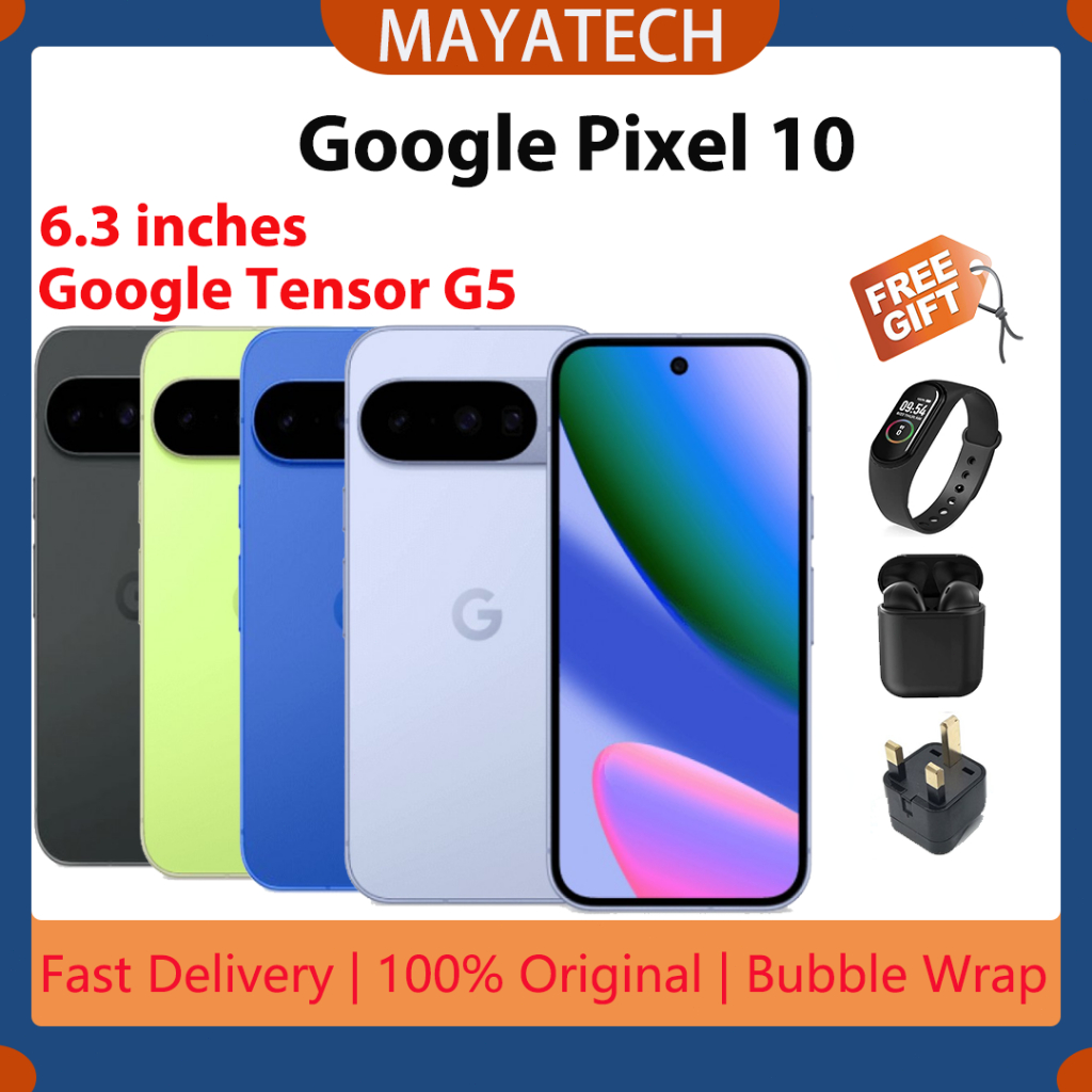 Brand New Google Pixel 10 6.3 inches 120Hz LTPO OLED Google Tensor G5 ...
