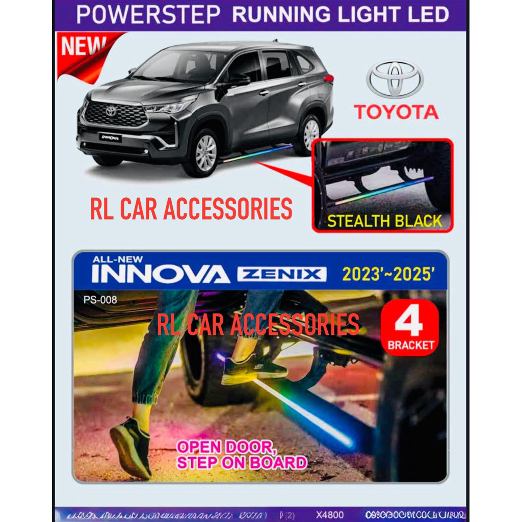 Toyota Innova zenix 2023 2024 2025 OEM Running Board foot door Side ...