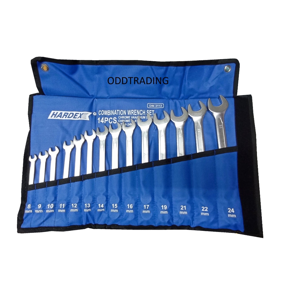 HARDEX 14pcs 8-24mm Combination Wrench Set | Shopee Malaysia